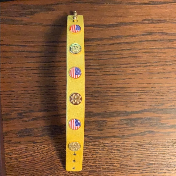 Rustic Cuff | Jewelry | Rustic Cuff Genuine Yellow Leather Cuff | Poshmark